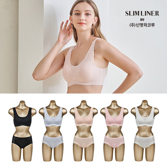 [lotteimall] 레이스 프리컷 브라팬티 5세트 12584051 | 홈쇼핑모아